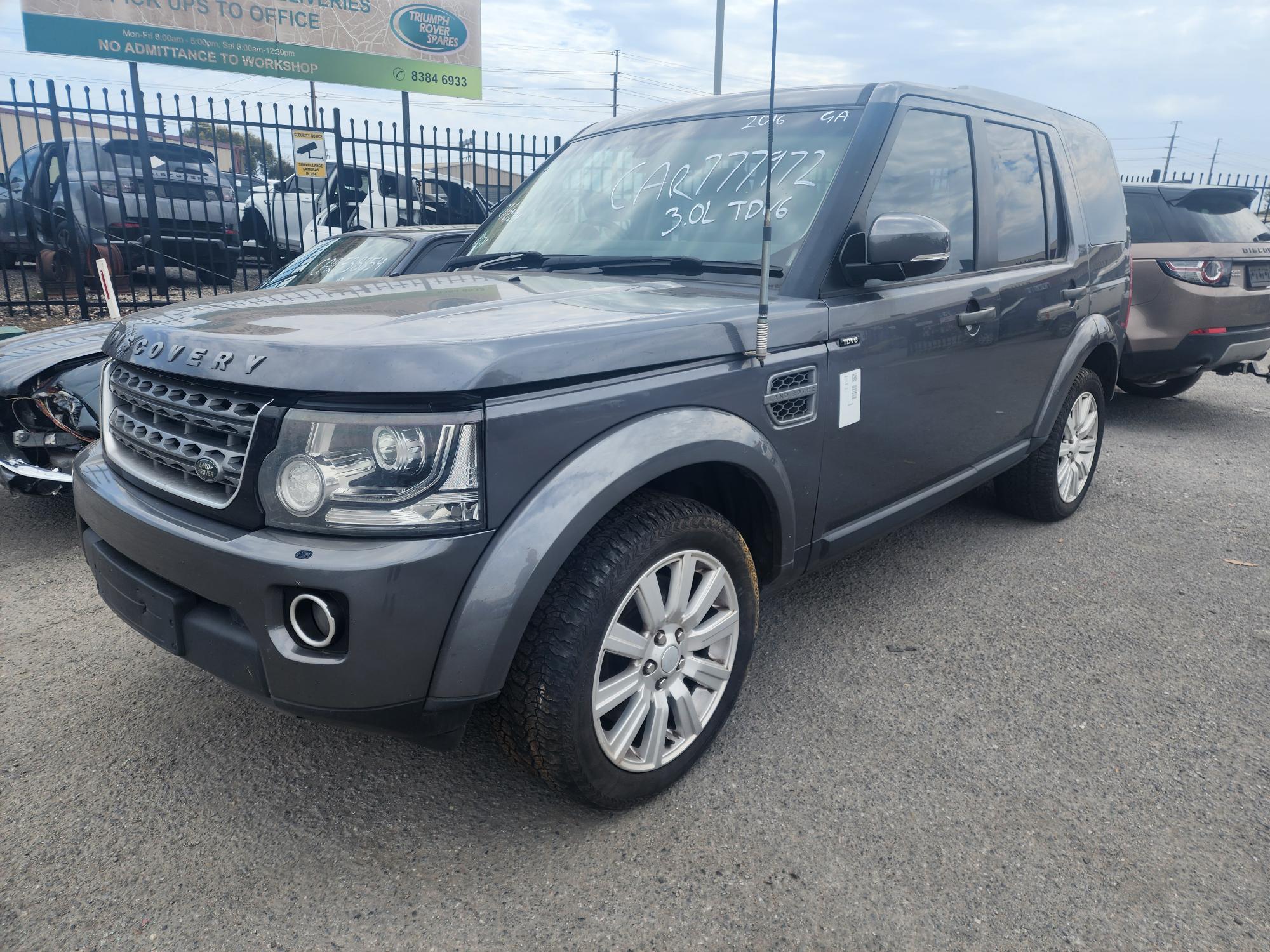 2016 Land rover discovery 4 – 3.0L V6 Turbo Diesel – 8 Speed Auto ZF ...